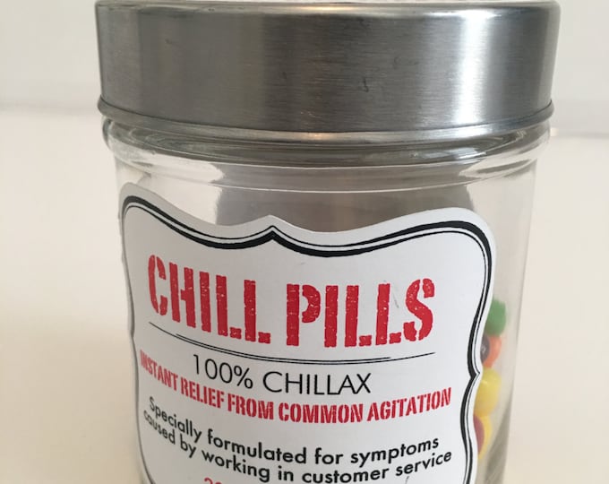 CHILL PILLS, Chill Pill Candy Label, Candy Jar, Pill Art, Pill Bottle ...
