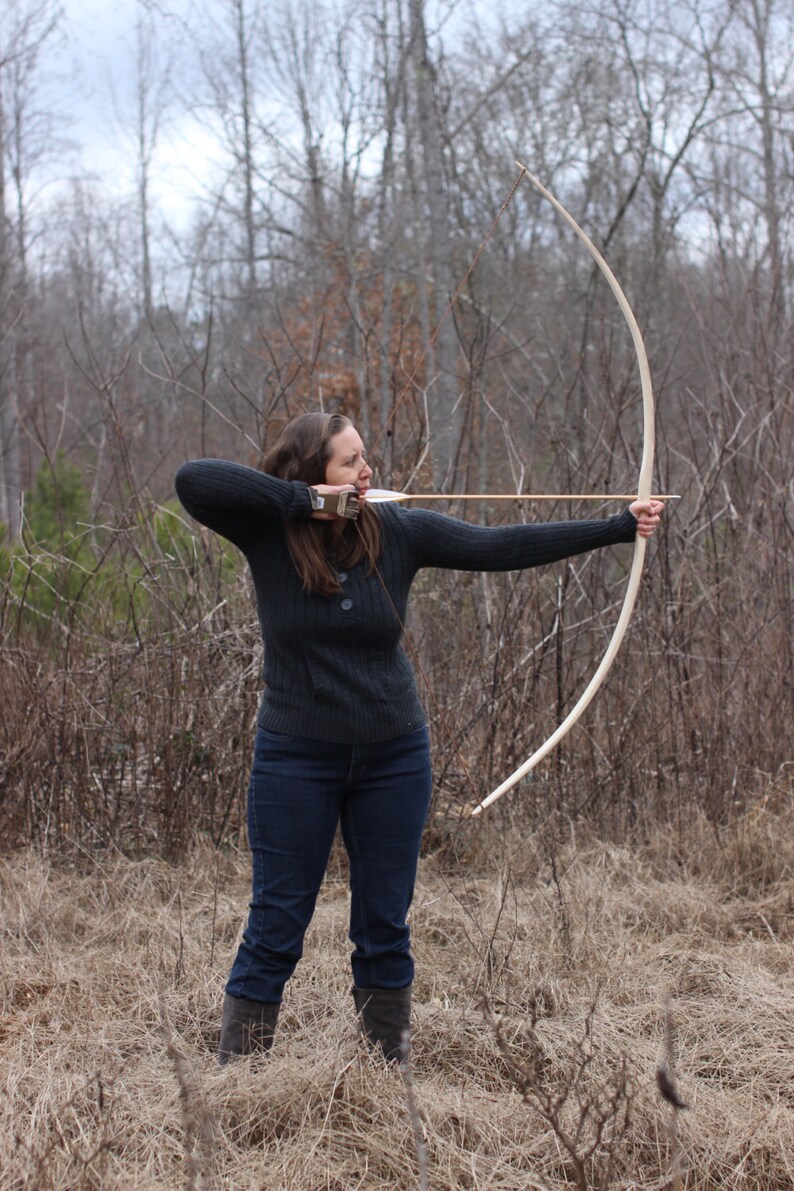 Traditional 68 Flat Longbow Handcrafted Out of Hickory - Etsy