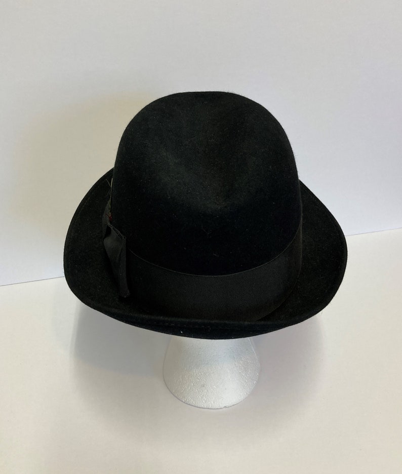 Adam 5th Avenue Black Fedora With Black Hat Band - Etsy
