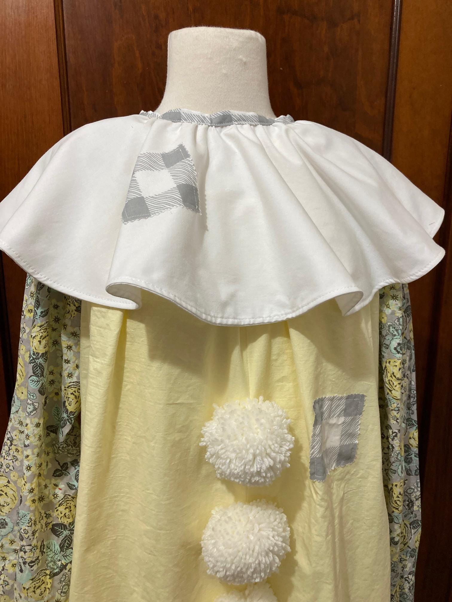 Adult Fits Approx. 5'5 to 5'8" Clown Suit Costume 2 Piece Vintage Look ...