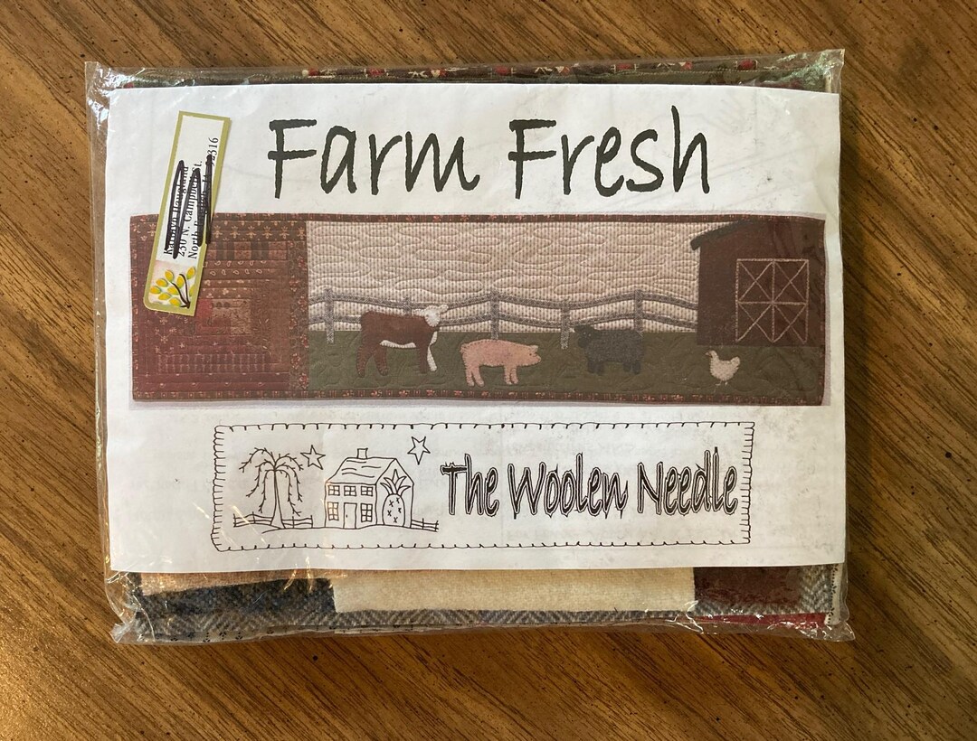 Farm Fresh Quilt Panel Fabric and Instructions by the Woolen Needle - Etsy