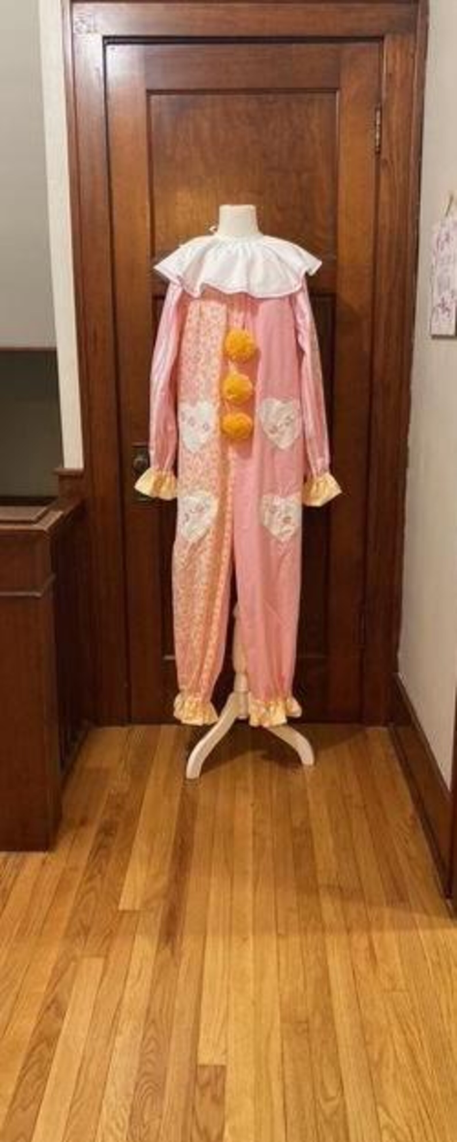 Adult Fits Approx. 5' to 5'3" Clown Suit Costume 2 Piece Pink and ...