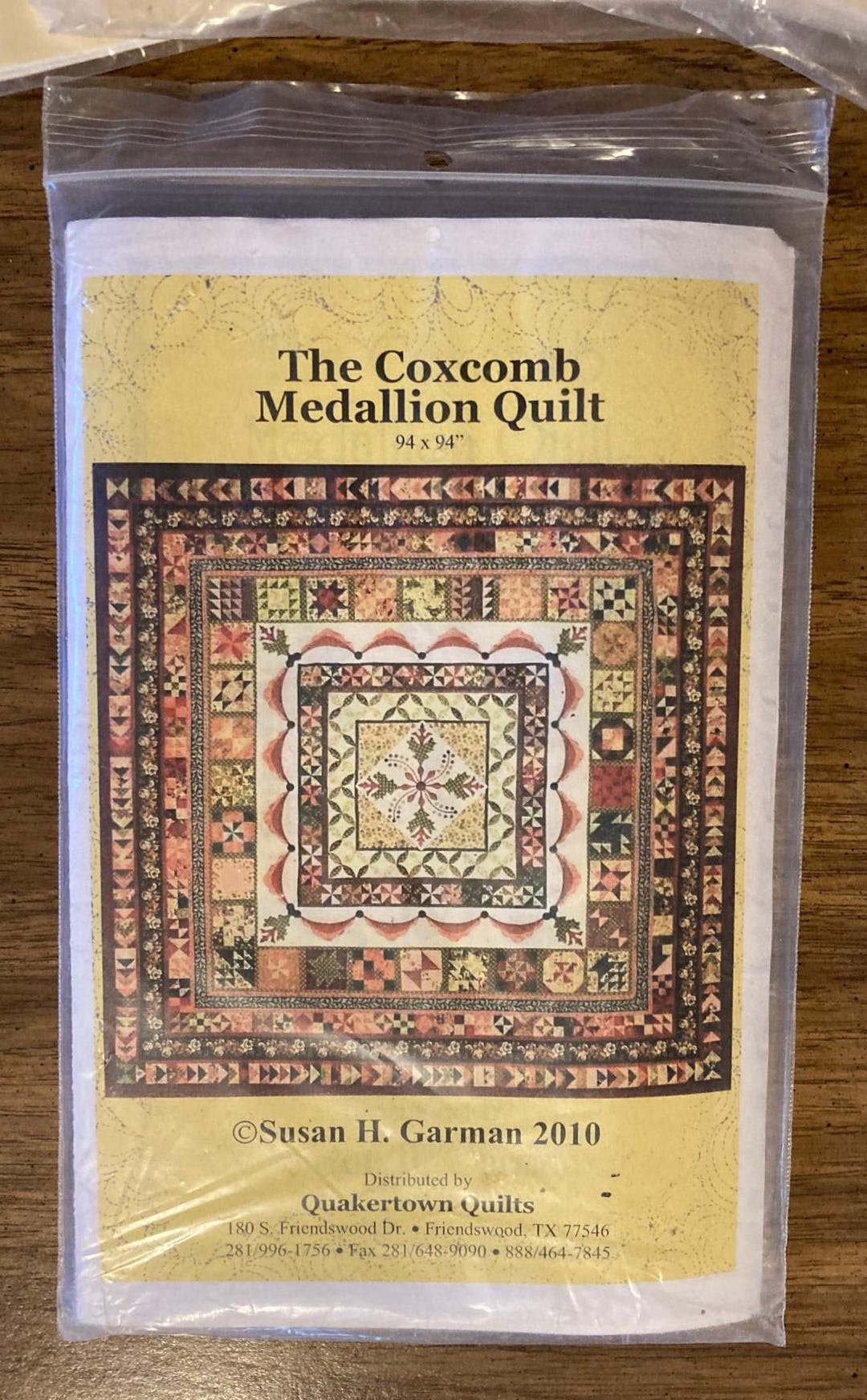 Coxcomb Medallion Block of the Month Set by Susan Garman - Etsy