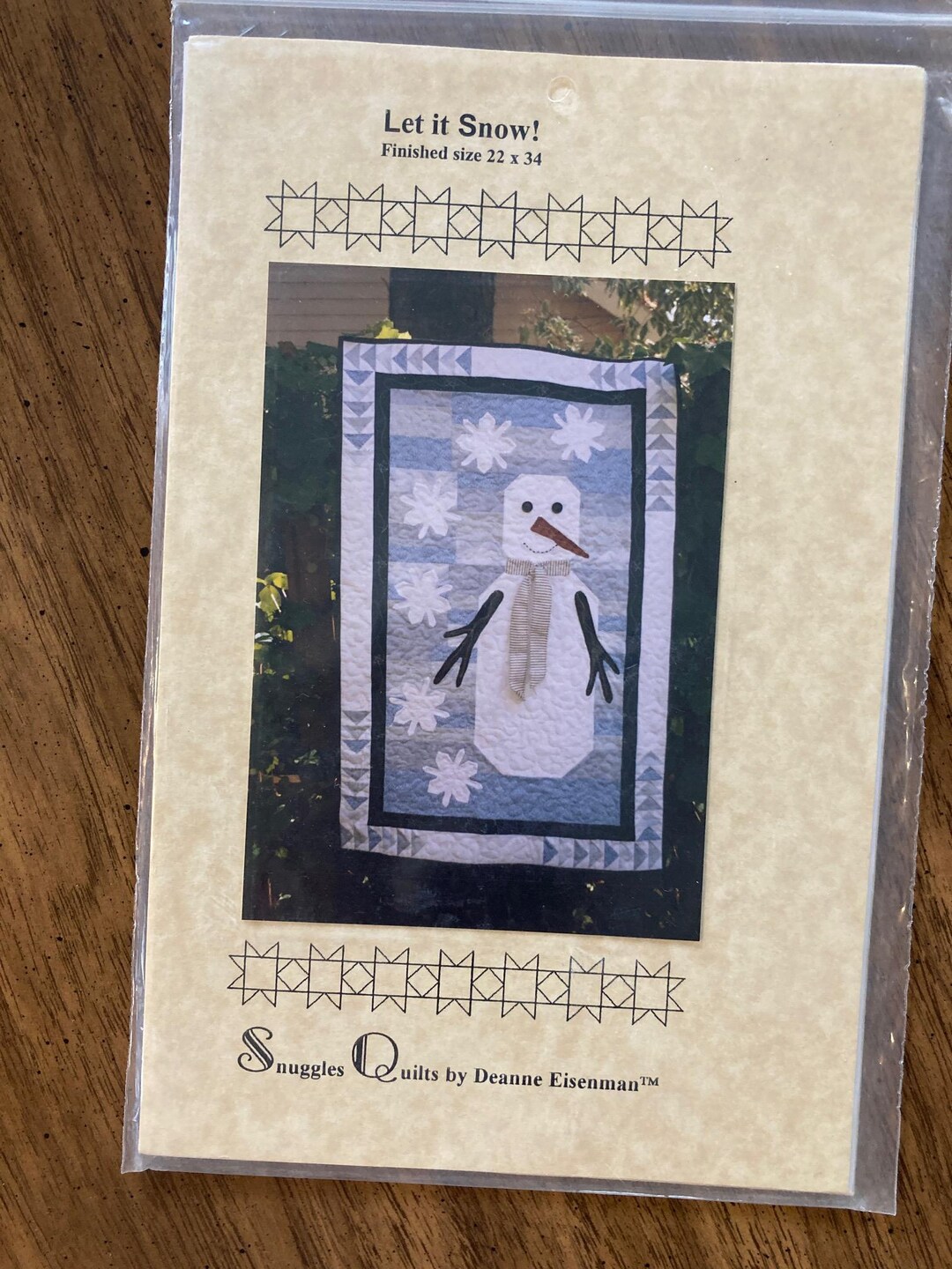 Pattern for Let It Snow 22" X 34" Snowman Quilt or Wall Hanging - Etsy