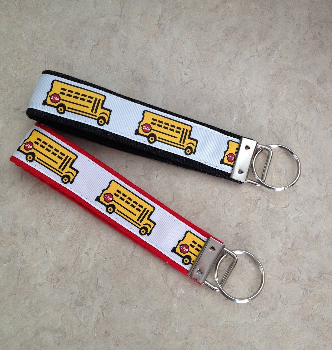 School Bus Key Fob Key Chain Bus Driver Teacher Stocking - Etsy