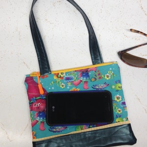 Troll Purse, Baby Poppy Purse, Shoulder Bag With Faux Leather Trim - Etsy