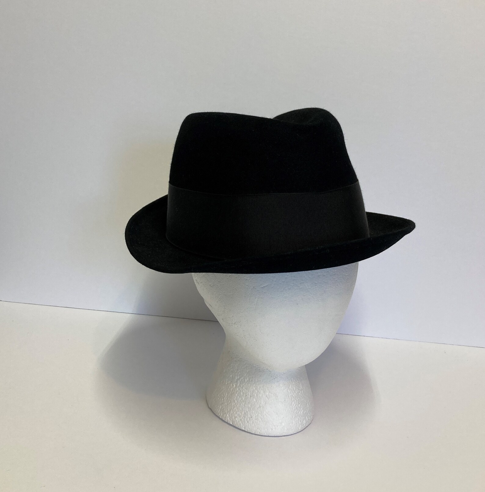 Adam 5th Avenue Black Fedora With Black Hat Band - Etsy