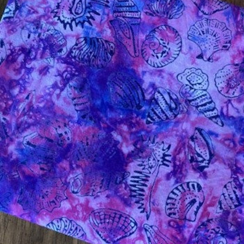 Purple Batik Fabric - Etsy