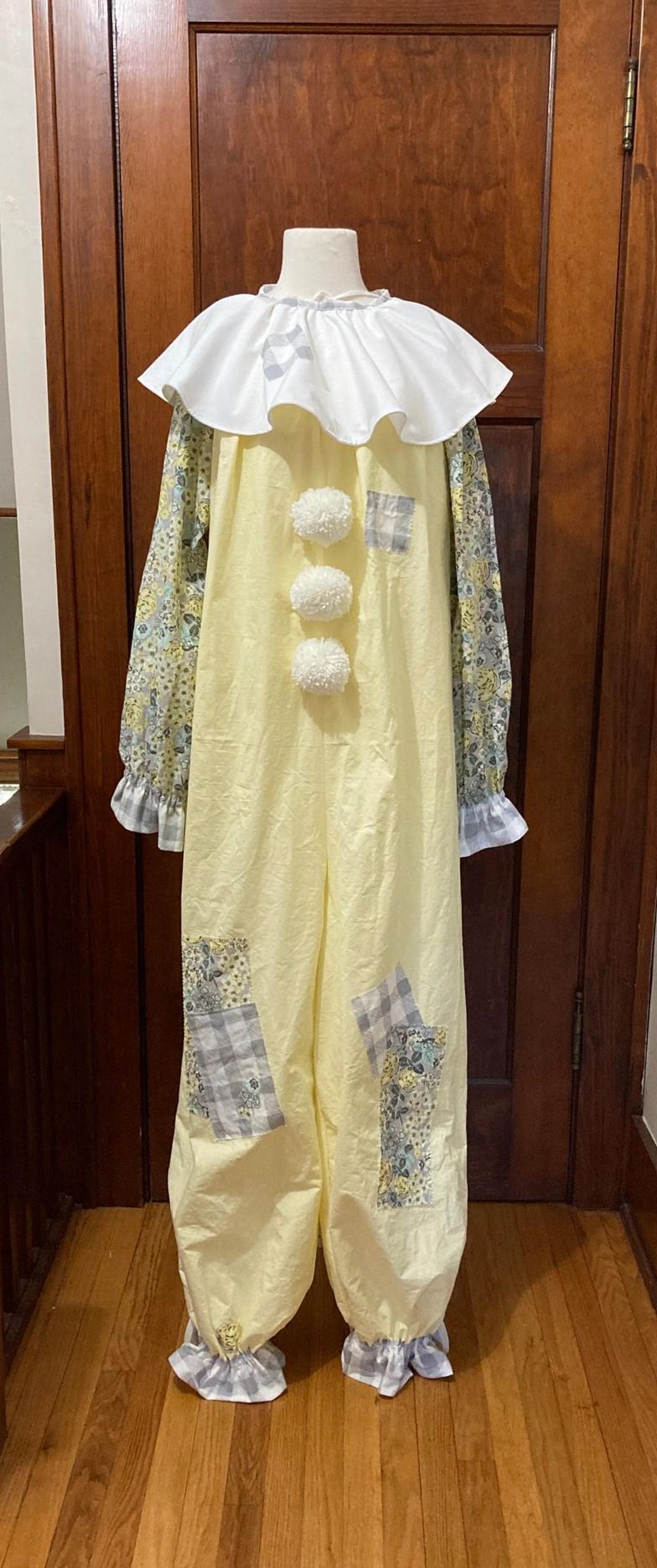 Adult Fits Approx. 5'5 to 5'8" Clown Suit Costume 2 Piece Vintage Look ...