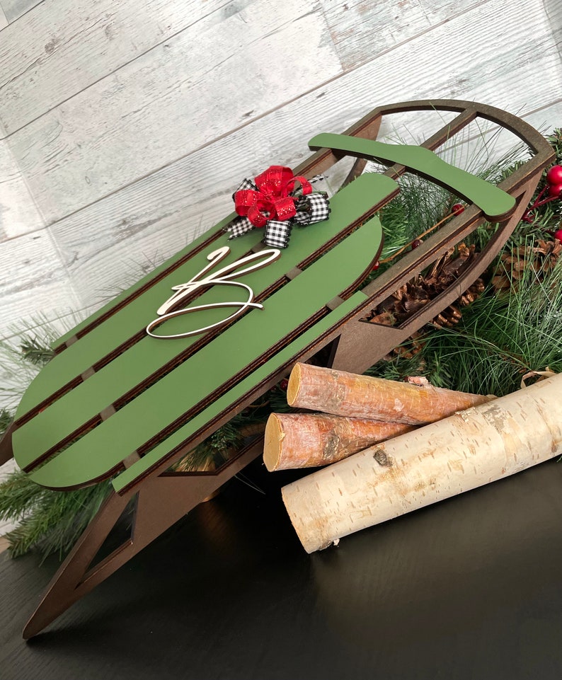 Decorative Sled/ Christmas Sled/ Farmhouse Sled/ Sled Decor/ - Etsy
