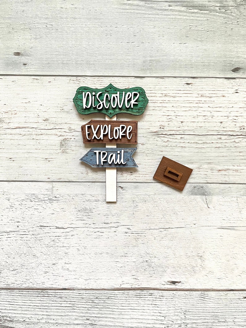 Hiking Decor/ Hiking Tiered Tray Decor/ Outdoor Tiered Tray - Etsy