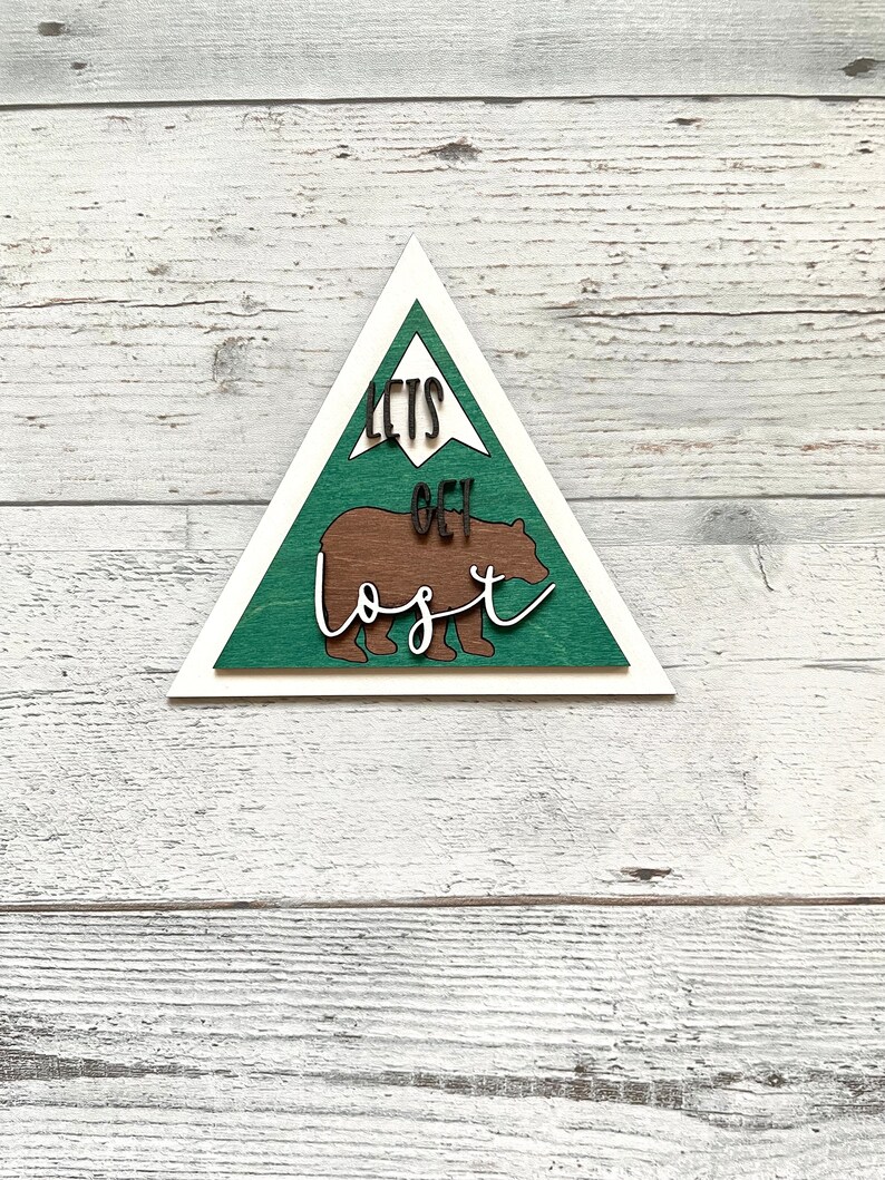 Hiking Decor/ Hiking Tiered Tray Decor/ Outdoor Tiered Tray - Etsy