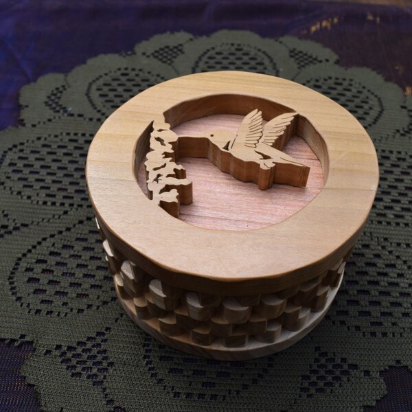 Wooden Hummingbird Keepsake Box - Etsy