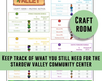 Stardew Valley Checklist - Etsy