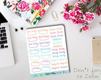 School stickers | Etsy