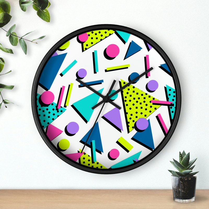80s Wall Clock - Etsy
