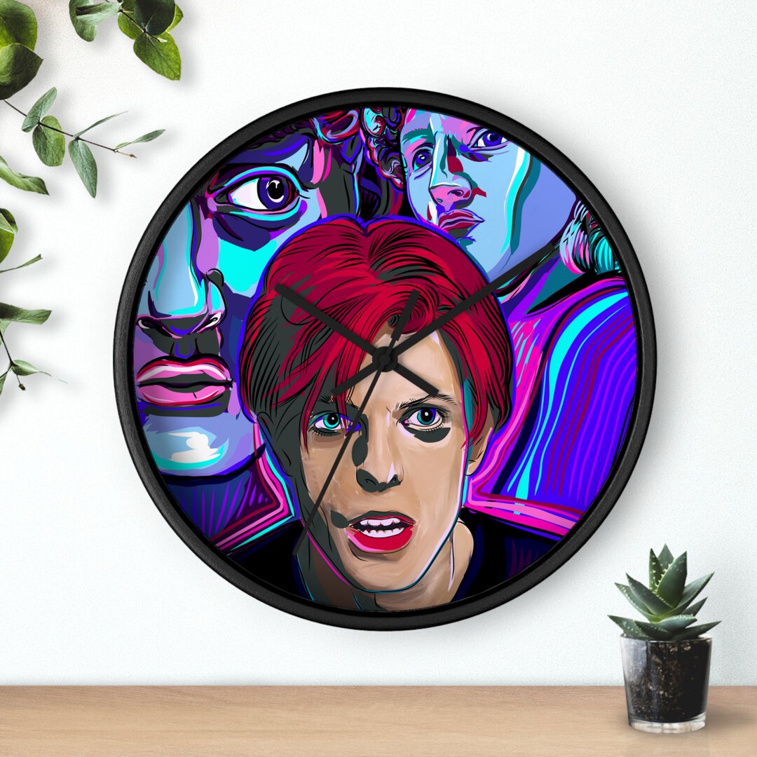 Retro 80's Cyberpunk Wall Clock Vintage Vaporwave Silent - Etsy