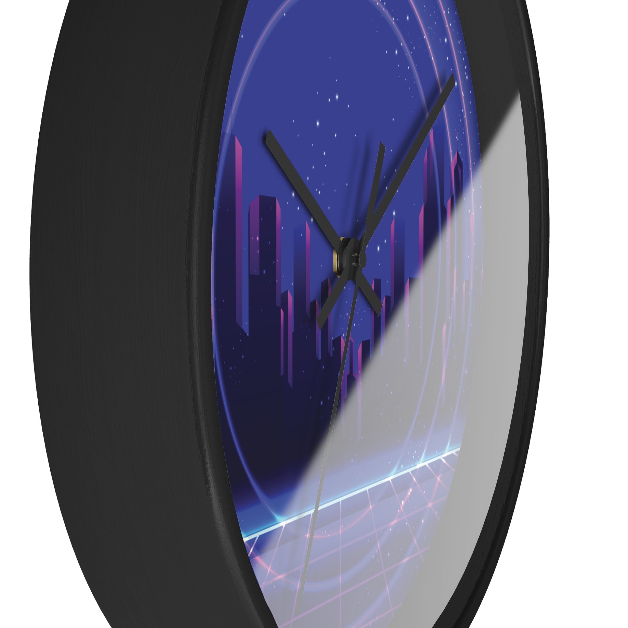 Retro 80's Cyberpunk Wall Clock Vintage Vaporwave Silent - Etsy