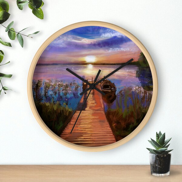Lake House Wall Clock - Etsy