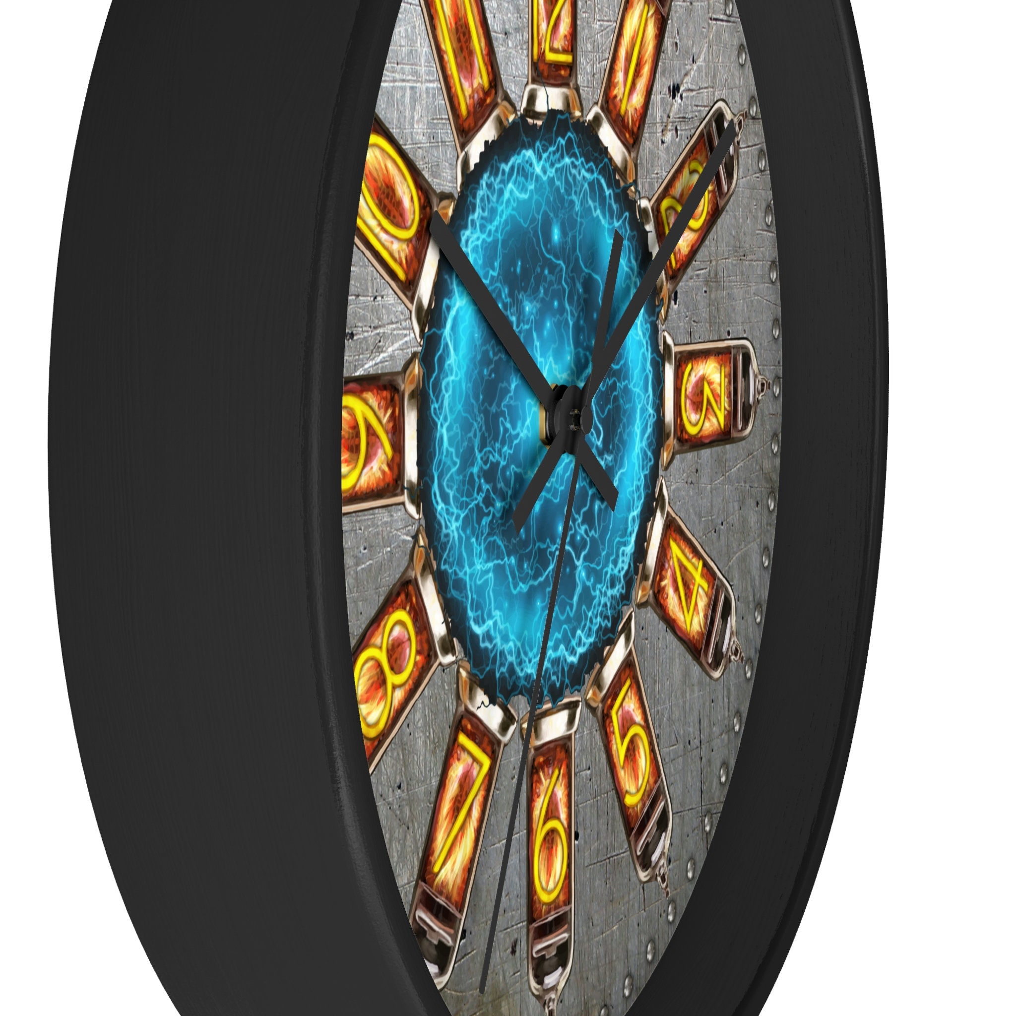 Faux Nixie Tube Wall Clock Gift for Him Nixie Clocks Nixie Tube Design ...