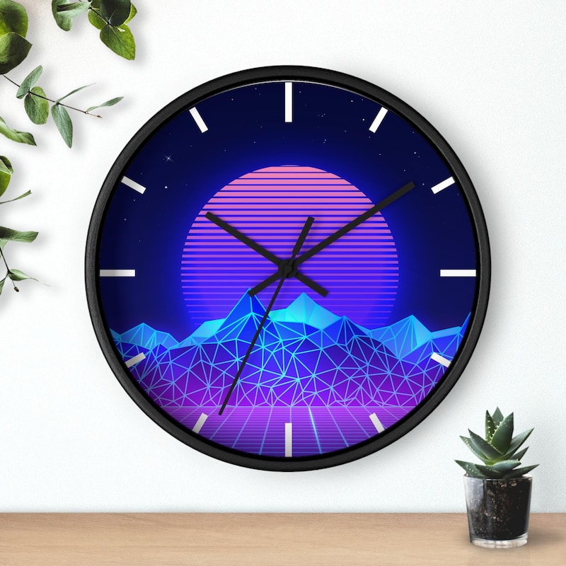 80s Wall Clock - Etsy