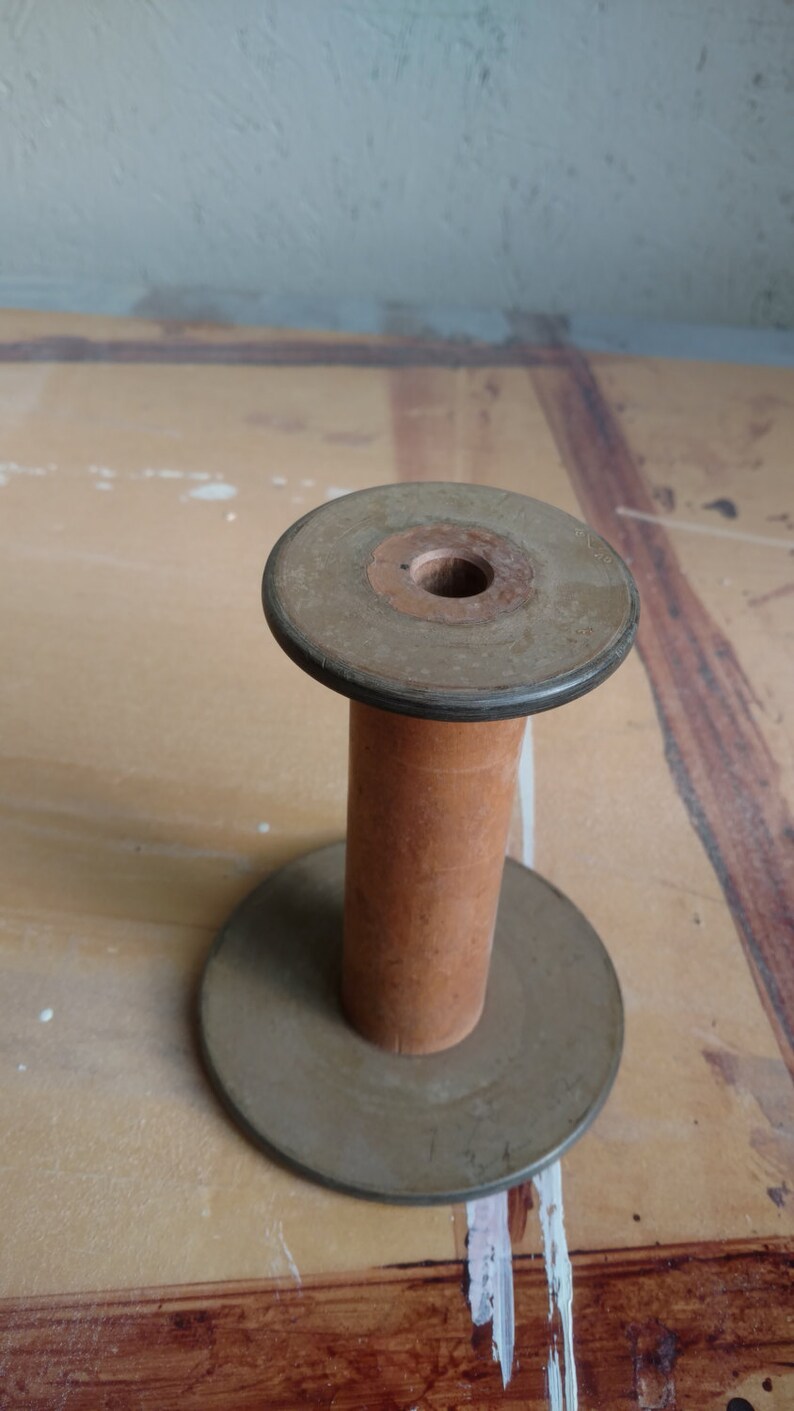 Vintage Industrial Textile Spools - Etsy