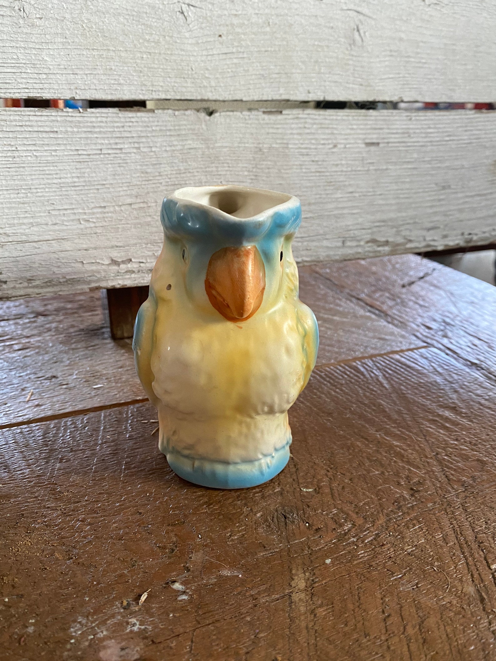 Vintage Czech Pottery Parrot Shaped Creamer Pitcher - Etsy