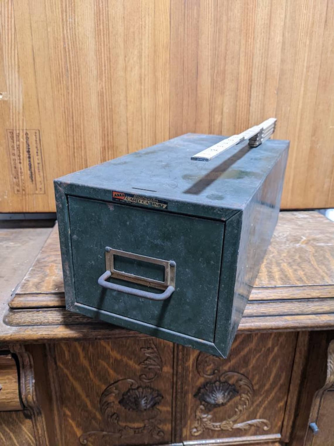 Vintage Steelmaster Card Cabinet - Etsy