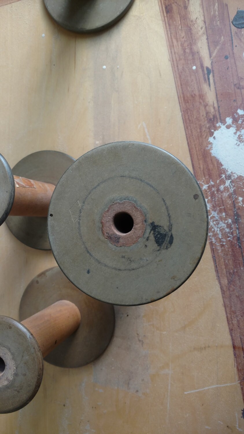 Vintage Industrial Textile Spools - Etsy