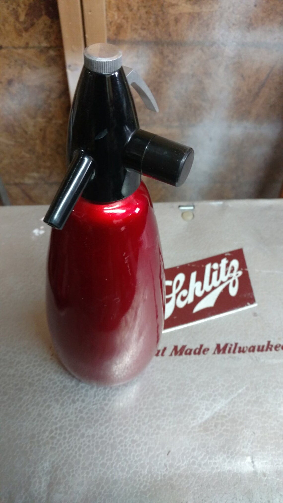 Vintage Ruby Red Seltzer Bottle - Etsy