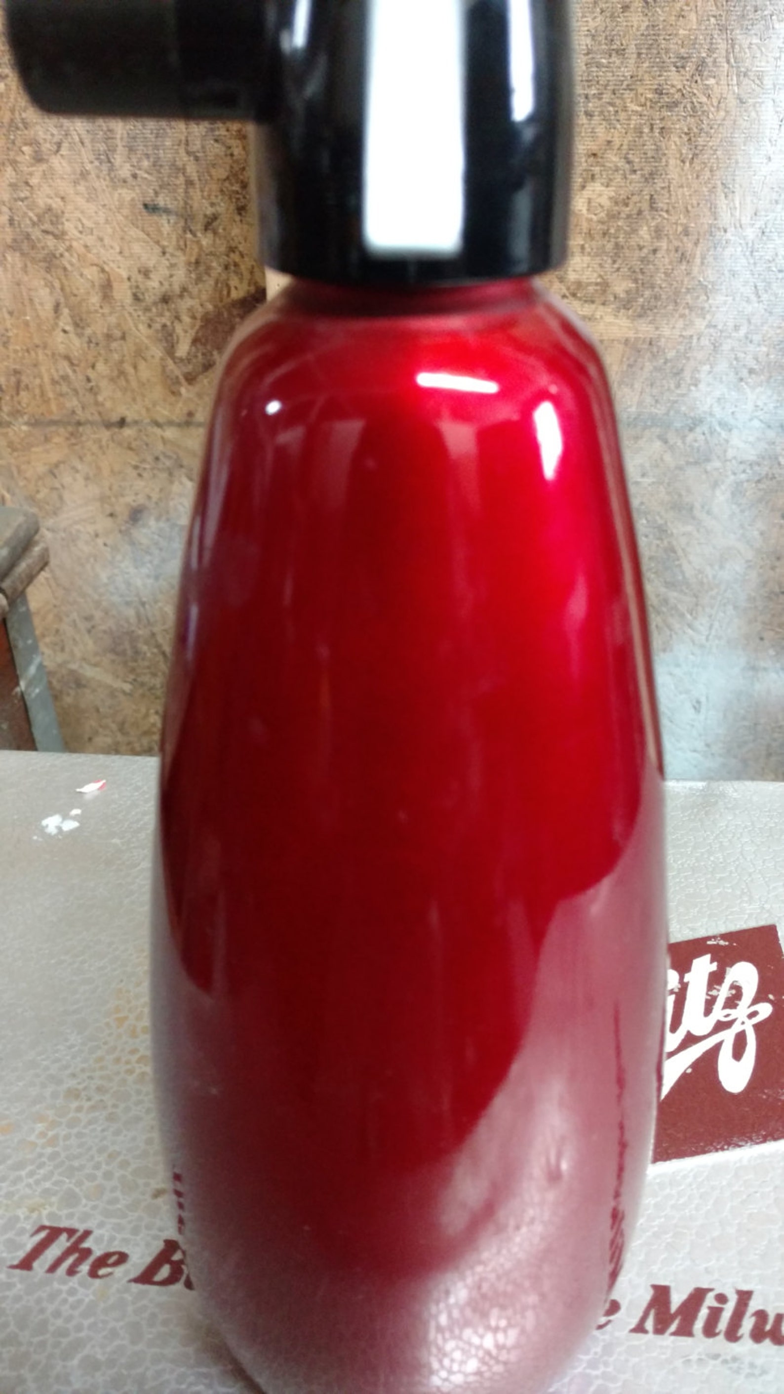 Vintage Ruby Red Seltzer Bottle - Etsy