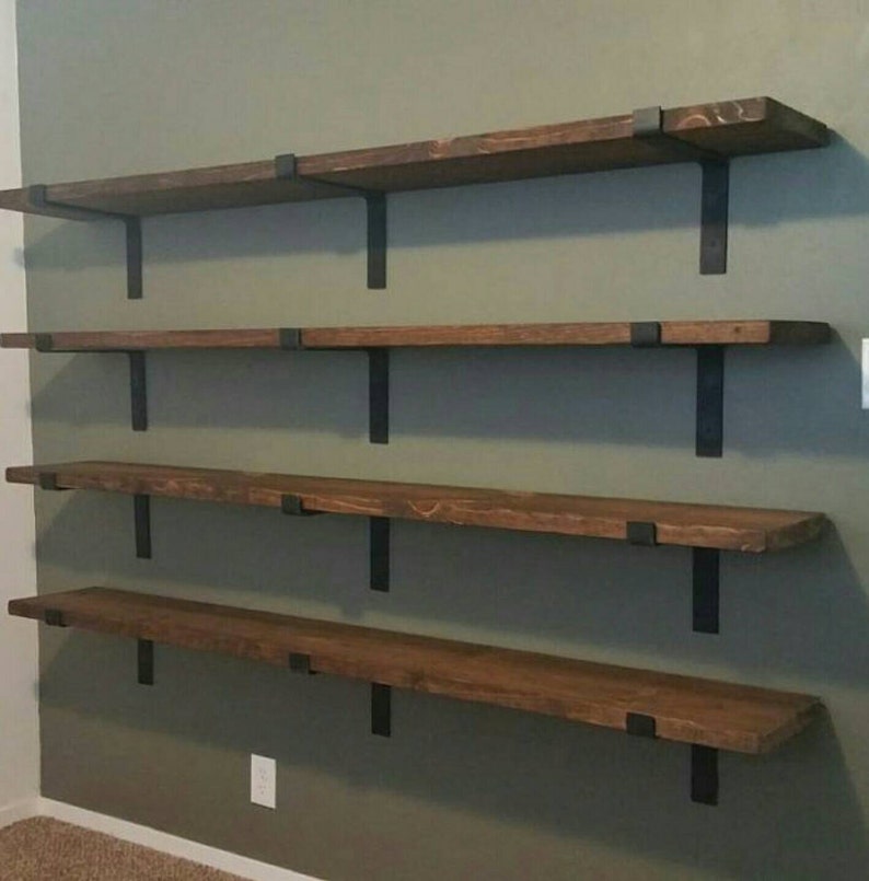 Metal Shelf Brackets Modern Shelf Bracket Industrial Shelf - Etsy