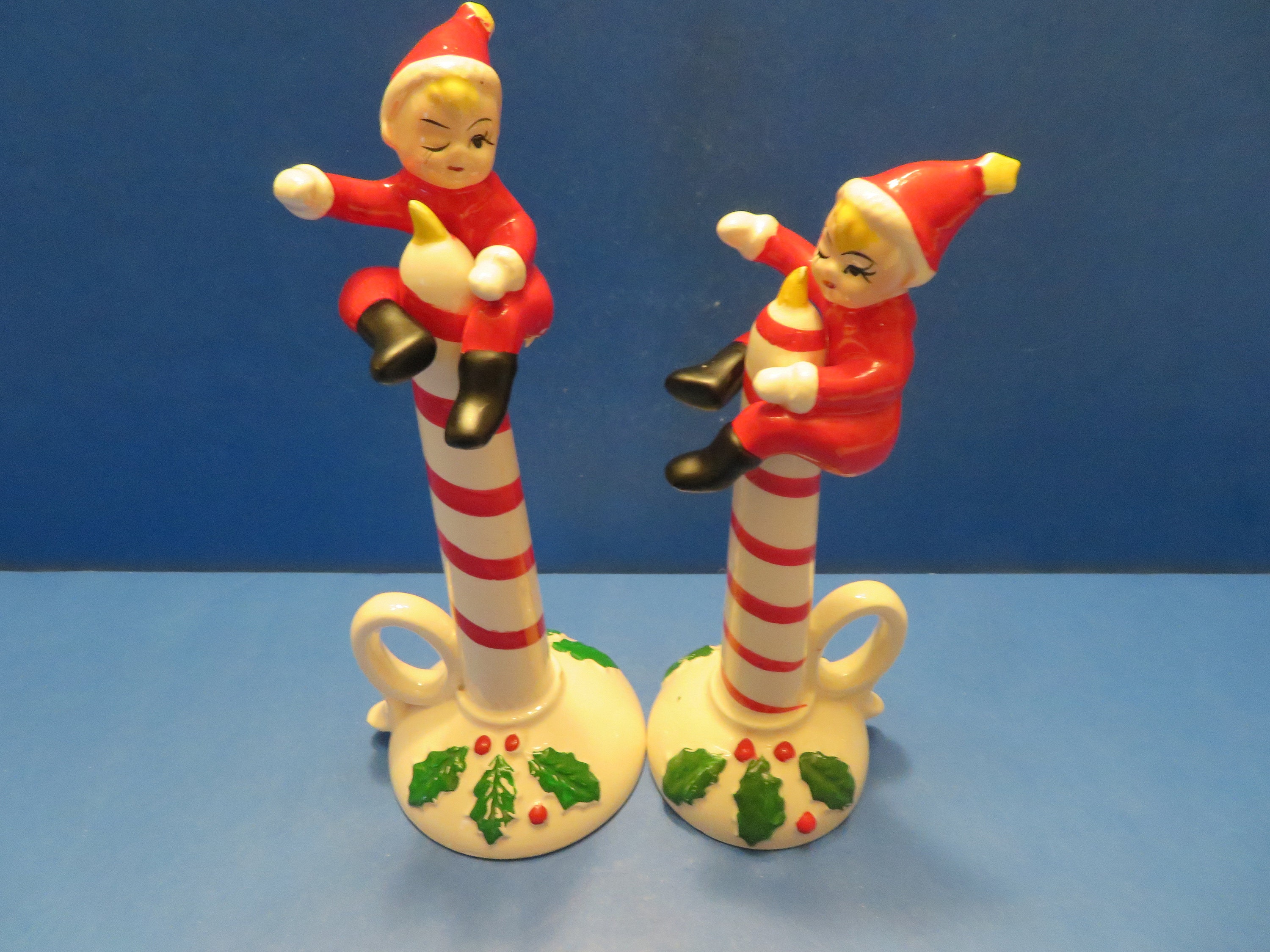 Vintage Japan Pixie Salt and Pepper Shaker Set Sitting on Top - Etsy