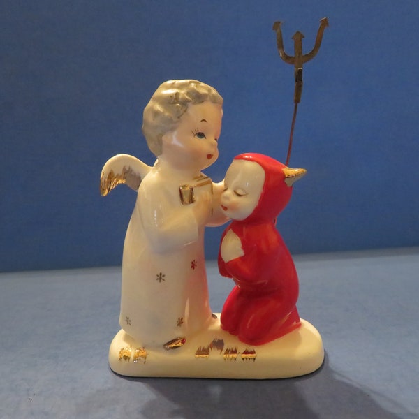 Angel Devil Figurine - Etsy