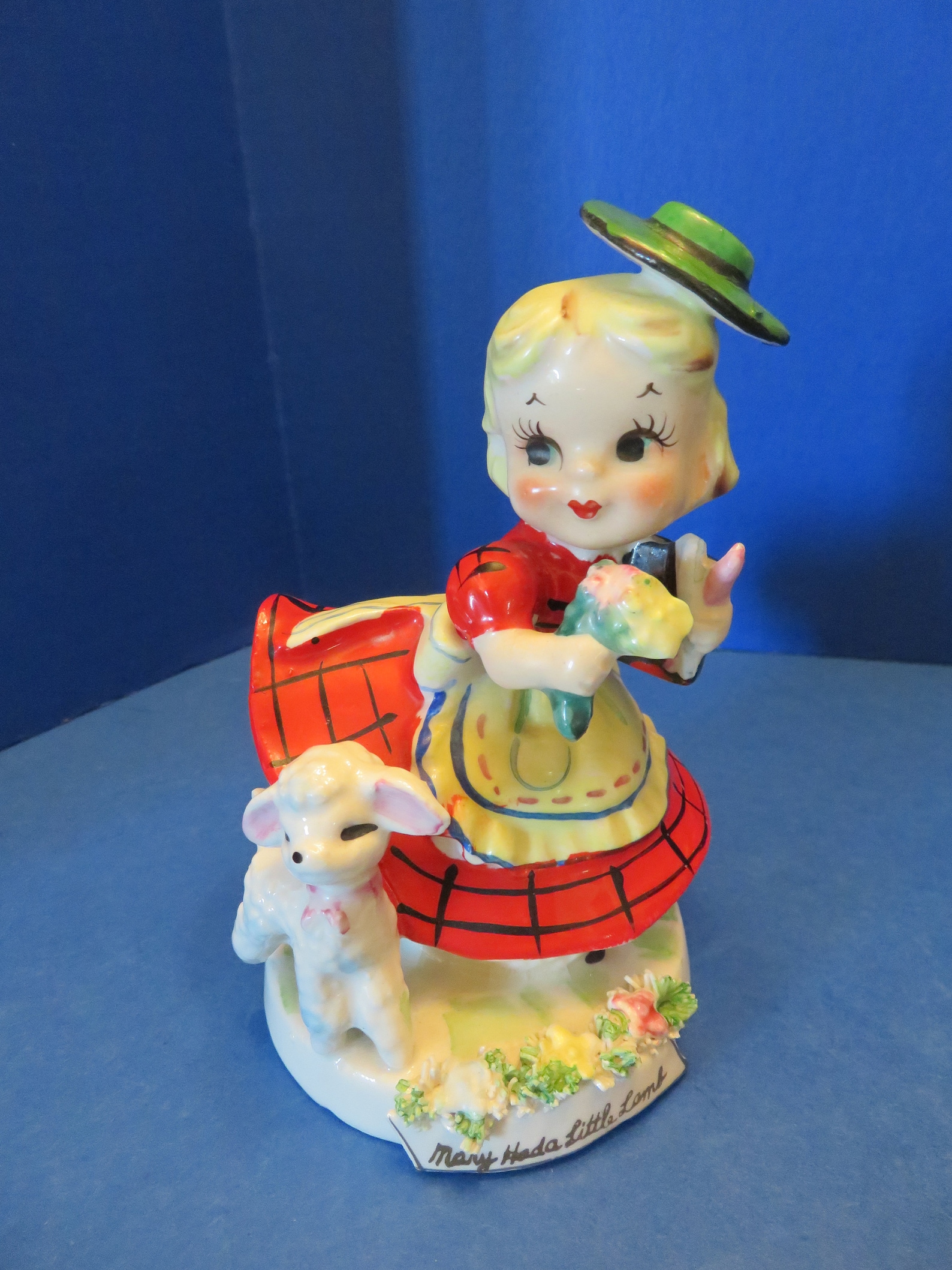 TMJ Nursery Rhyme Girl Mary Had a Little Lamb Wears Red and - Etsy