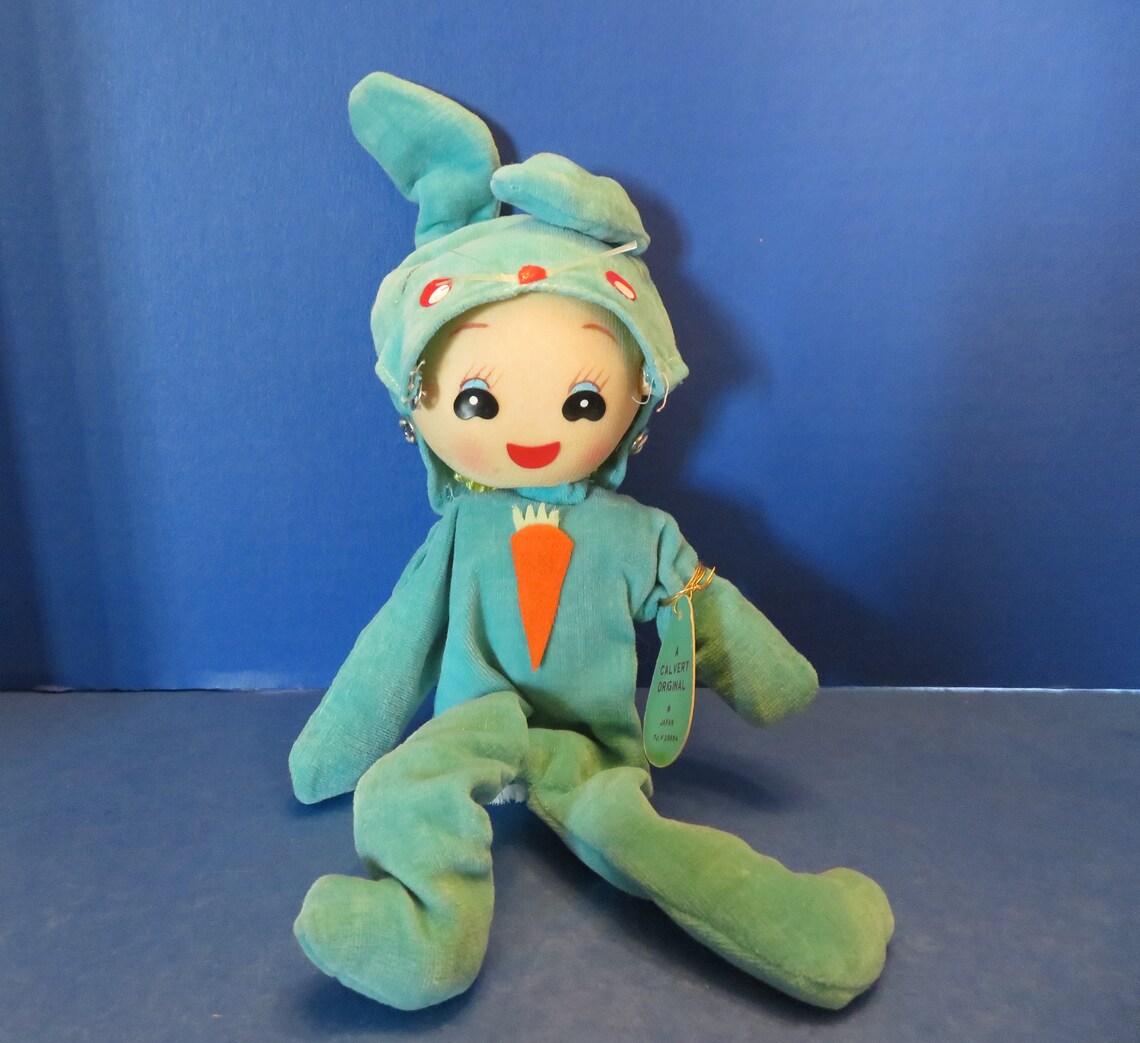 Calvert Japan Bunny Mask Doll With Removable Mask Patent P - Etsy
