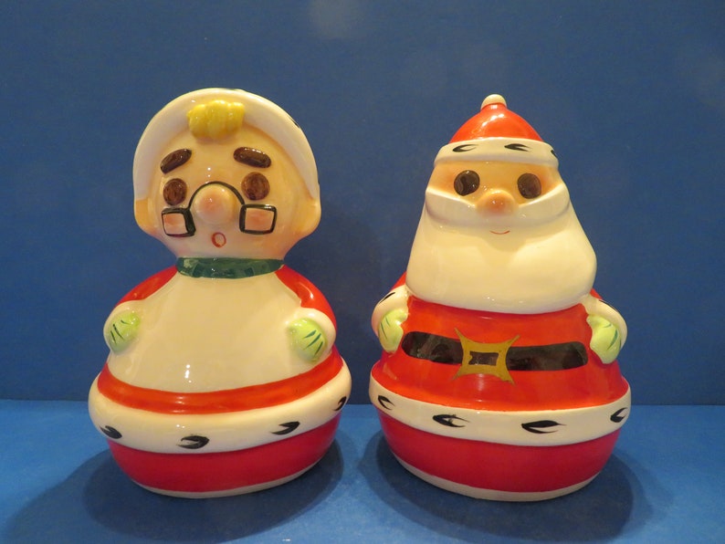 Norcrest Chubby Santa and Chubby Mrs Claus - Figural Coin Banks - Set ...