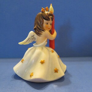 Capodimonte Miss Liberty Bell Angel - Holds a Huge Candle - Star ...