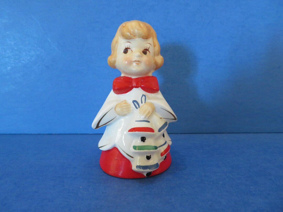 Ucagco Christmas Boy Bell Holding Two Sets of Christmas Bells - Super ...
