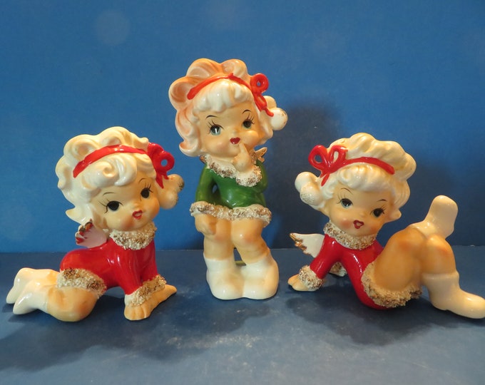 Lefton Marika's Original Go-go Boot Waring Angels Striking Different ...