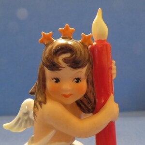 Capodimonte Miss Liberty Bell Angel - Holds a Huge Candle - Star ...