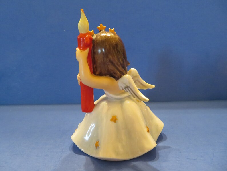 Capodimonte Miss Liberty Bell Angel - Holds a Huge Candle - Star ...