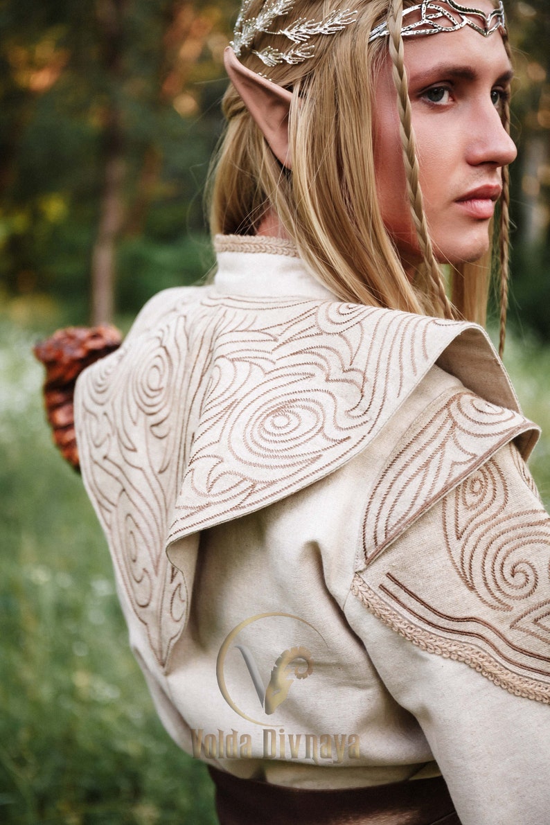 Fantasy Elven Costume "king of the Forest Realm" . Woodland Style Linen ...