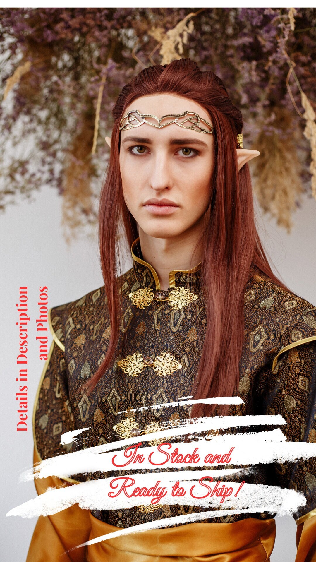 Elven Lord Fantasy Costume. Majestic Cosplay Outfit Emitting - Etsy