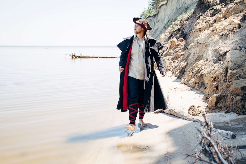 Highwayman Coat. Brotherhood Coat. Pirate Frock Coat Costume - Etsy