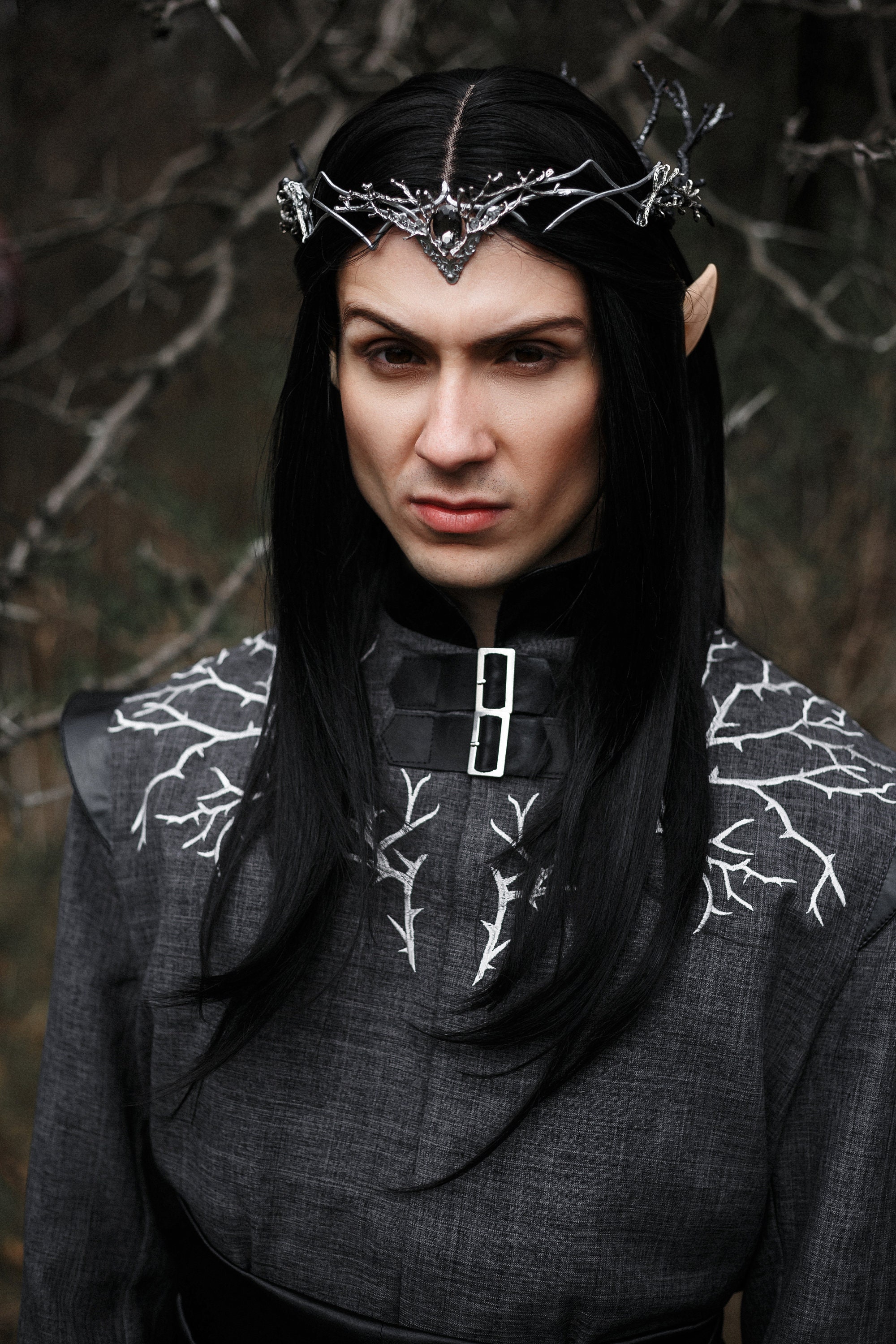 Enchanted Forest Gown of the Elven King Oakheart Darkbranch. Fantasy ...