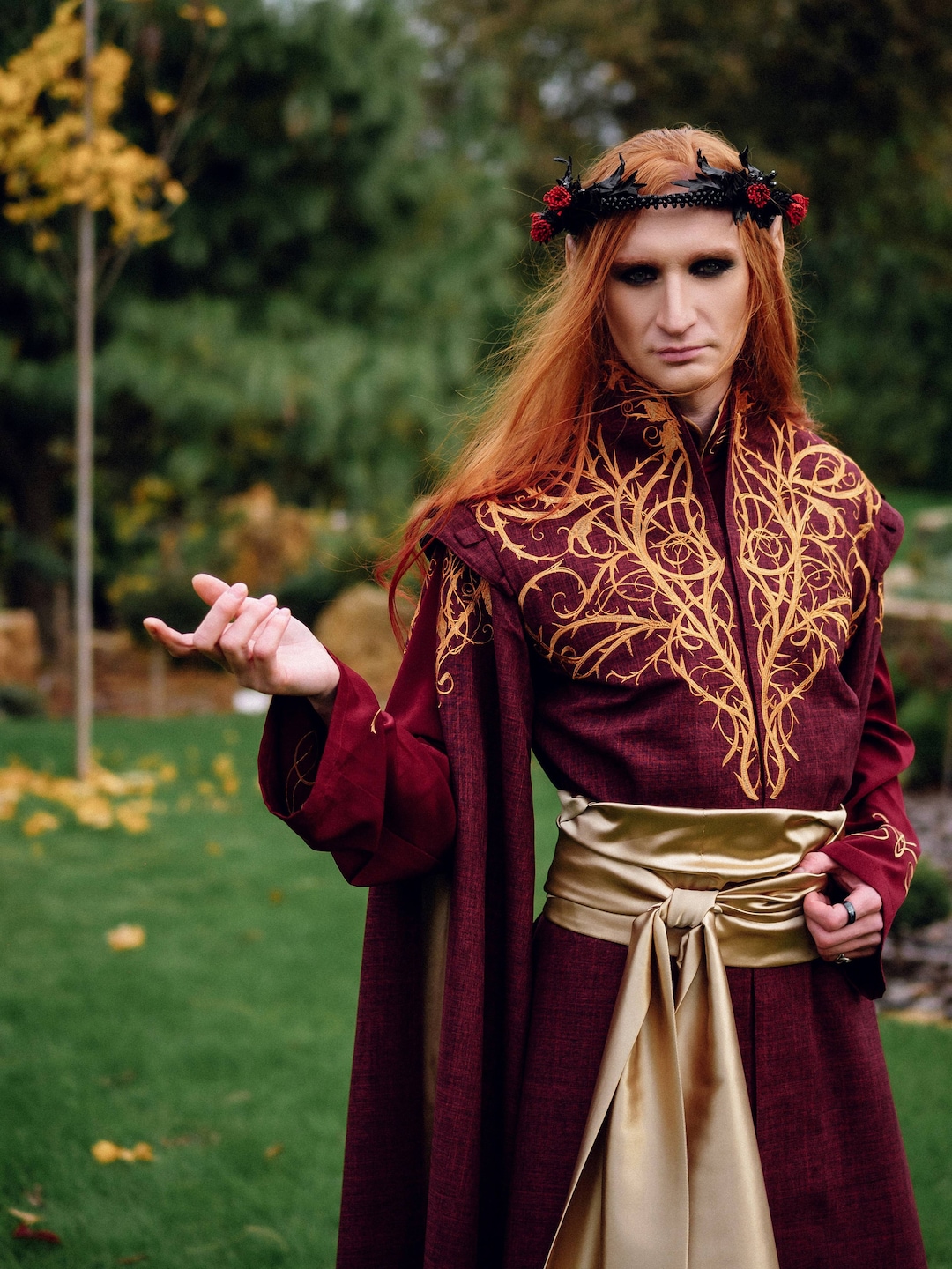Elven King's Ceremonial Costume Lord Blackthorn - Etsy