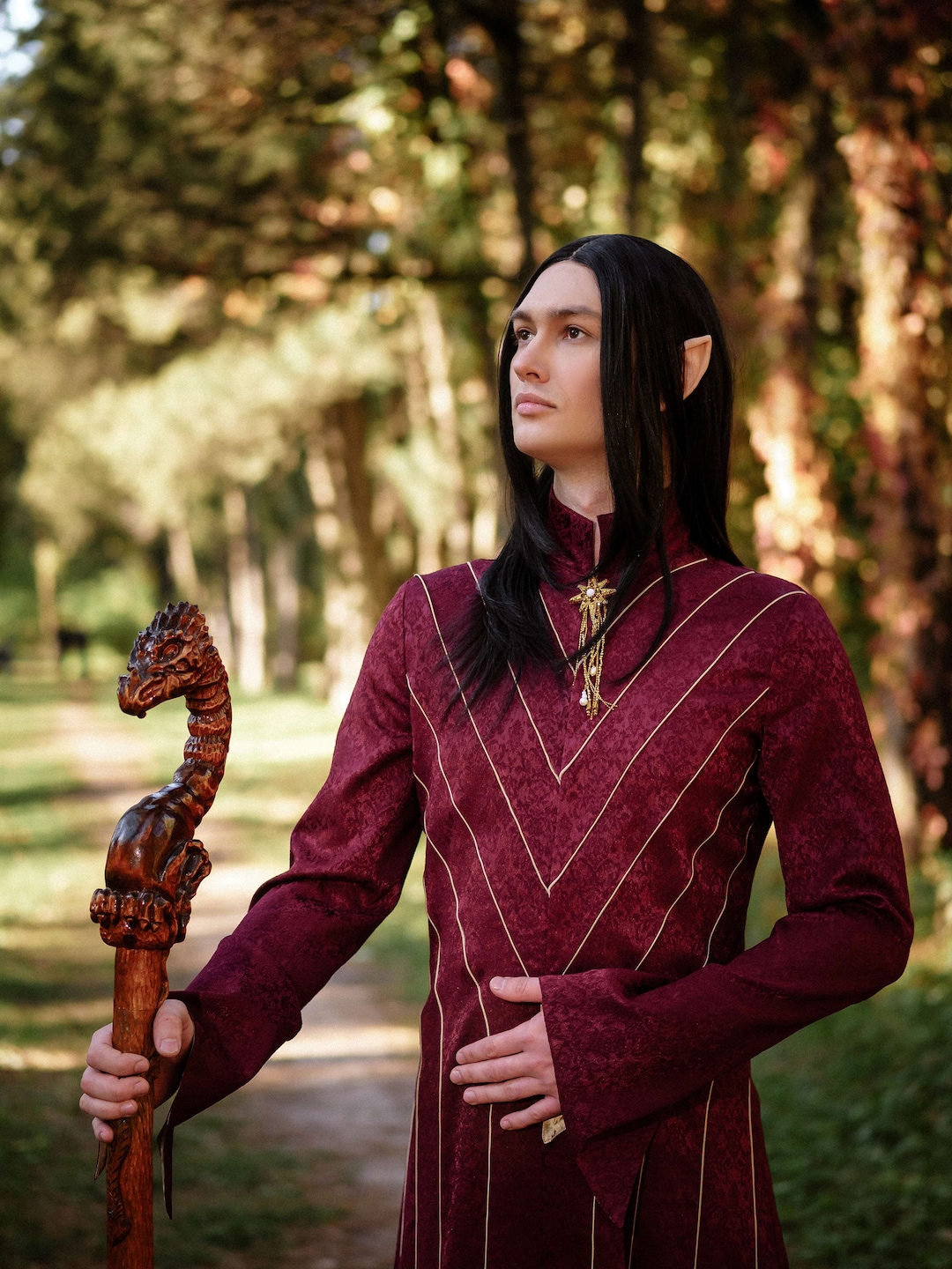 Elven King's Robe. King of the Crimson Woodland - Etsy