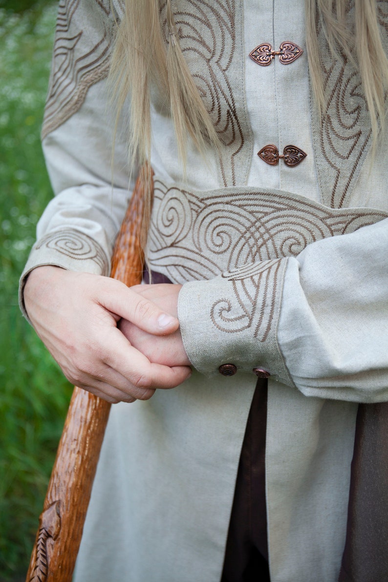 Fantasy Elven Costume "king of the Forest Realm" . Woodland Style Linen ...