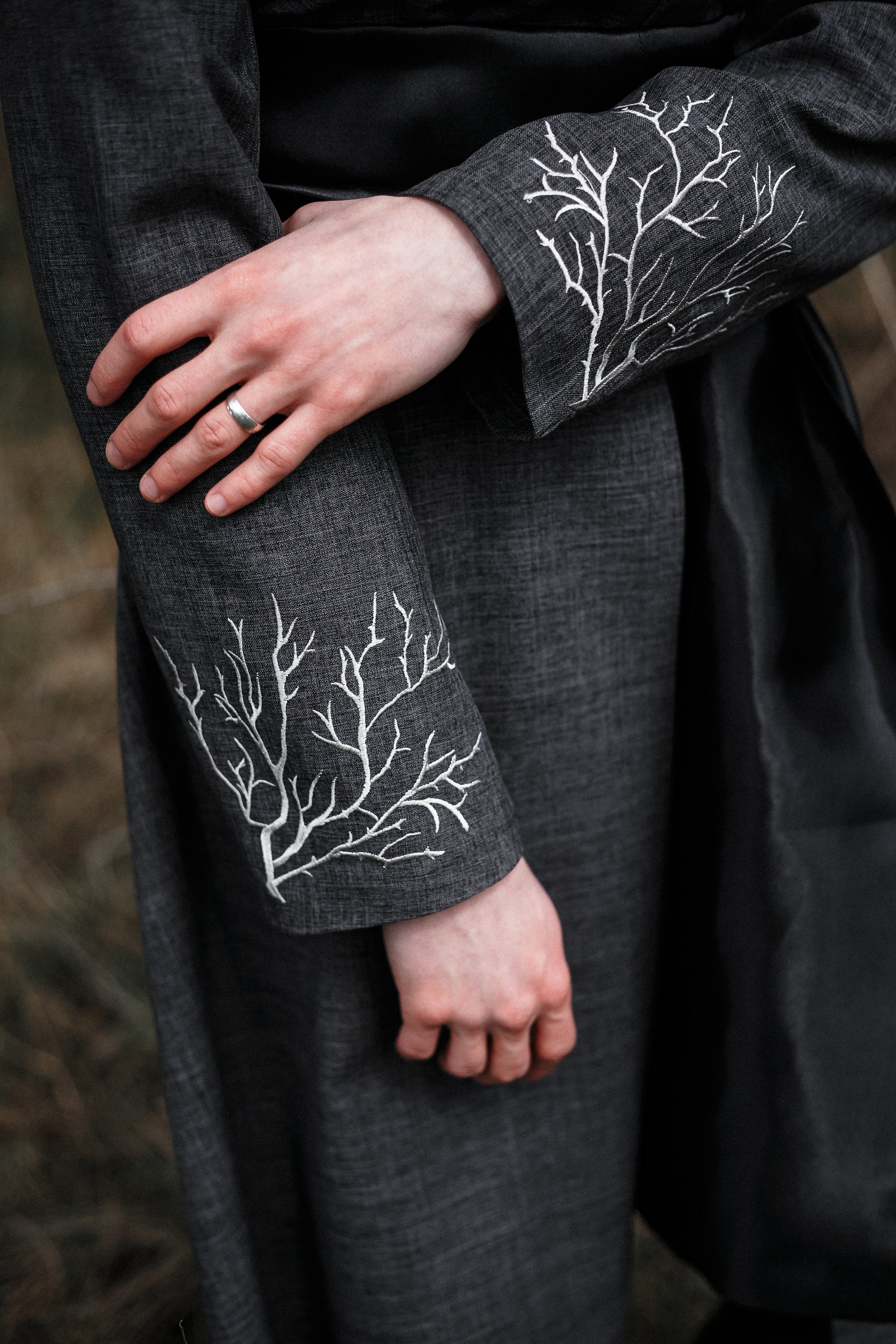 Enchanted Forest Gown of the Elven King Oakheart Darkbranch. Fantasy ...